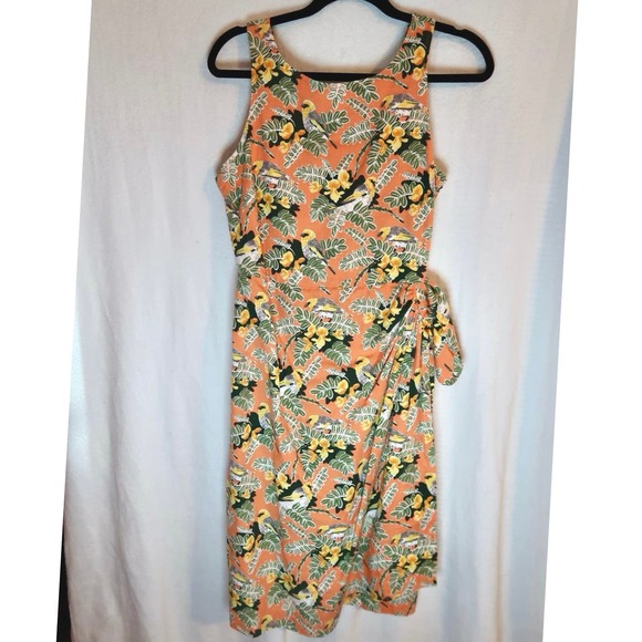 Patagonia | Dresses | Patagonia Womens Size Pataloha Tropical Dress Peach Sherbet Orange Aloha ...